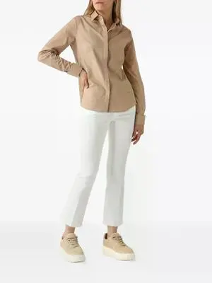 FAY Logo-embroidered Shirt - Neutrals