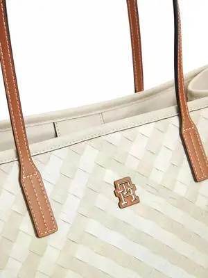 Tommy Hilfiger Logo Plaque Tote