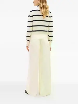 Tommy Hilfiger Premium Horizontal-stripe Knitted Cotton Cardigan - Neutrals