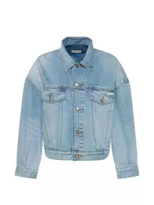 Calvin Klein Logo-patch Denim Jacket - Blue