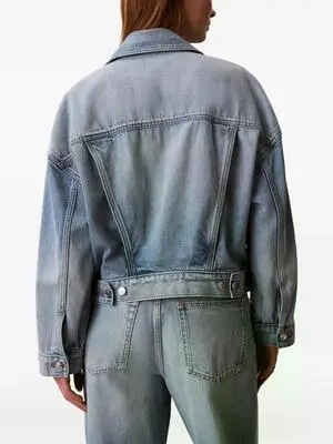 Calvin Klein Logo-patch Denim Jacket - Blue