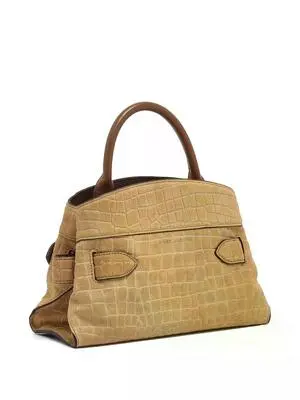 Marc Jacobs Croc-effect Buckled Tote Bag - Neutrals