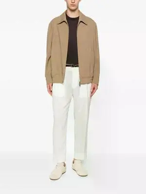 Zegna Crew-neck Short-sleeve T-shirt - Brown