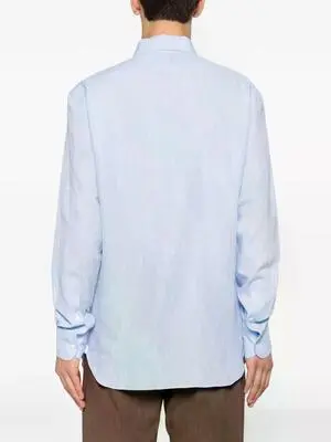 Zegna Long-sleeve Button-down Shirt - Blue