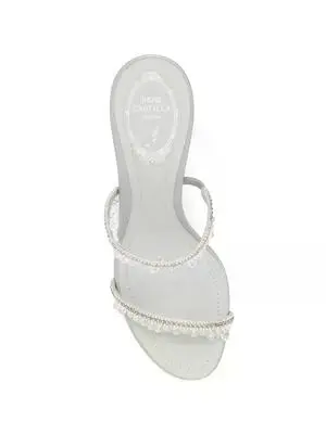 Rene Caovilla 80mm Crystal-embellished Wedge Sandals