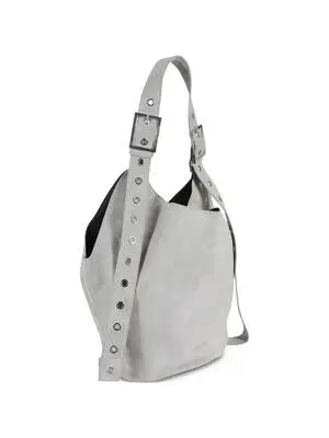 DONDUP Eyelet-embellished Buckle-detail Shoulder Bag