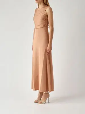 TWINSET One-shoulder Midi Dress