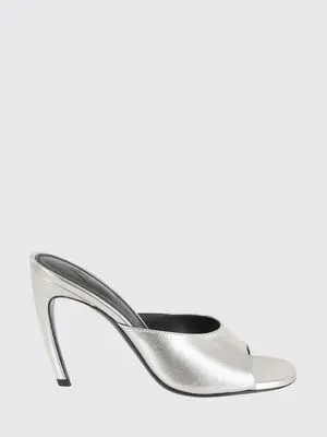 Attico Heeled Sandals - Silver