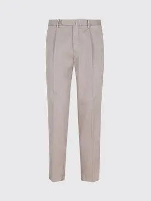 SANTANIELLO Tailored Pleated Trousers - Grey
