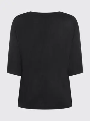 THOM KROM Modal And Silk Blend V-neck Top