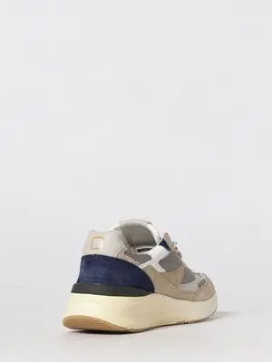 D.a.t.e. Suede And Mesh Lace-up Sneakers - Beige