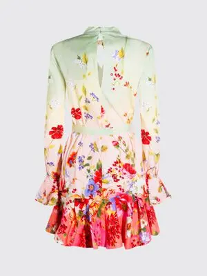 Roberto Cavalli Printed Stretch Cotton Mini Dress