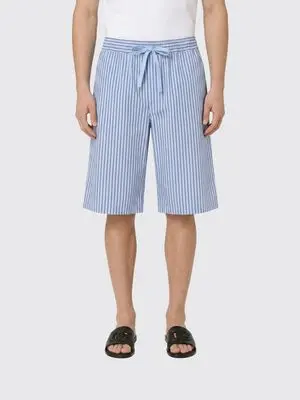 Dolce & Gabbana Cotton And Silk Blend Shorts - Striped
