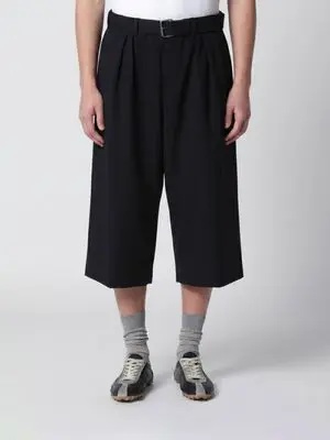 Dries Van Noten Pleated Belted Culottes - Black
