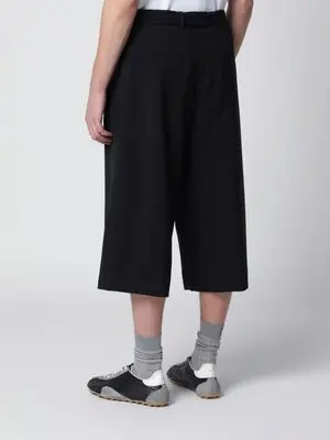 Dries Van Noten Pleated Belted Culottes - Black