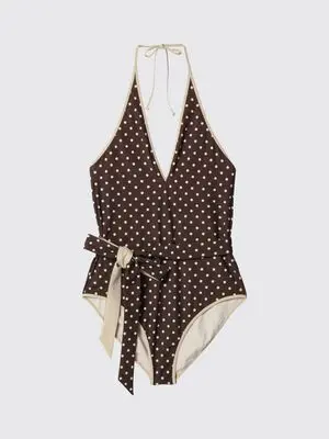 Valentino Garavani Polka Dot Halterneck One Piece Swimsuit