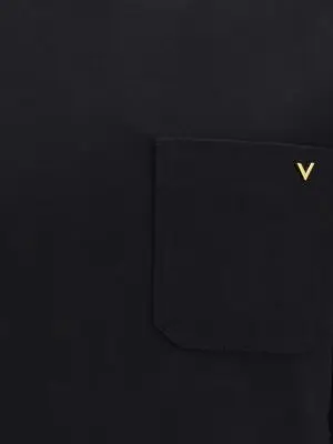 Valentino Garavani Vlogo Cotton Blend Crewneck Sweatshirt - Black