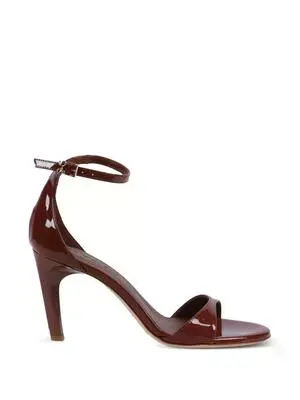 SERGIO LEVANTESI Have6 Patent-leather Sandals - Brown