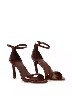 SERGIO LEVANTESI Have6 Patent-leather Sandals - Brown