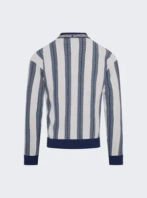 Martine Rose Logo Polo Shirt Blue Grey