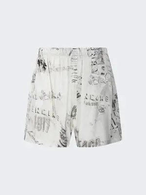 Balenciaga Pyjama Shorts - Gray