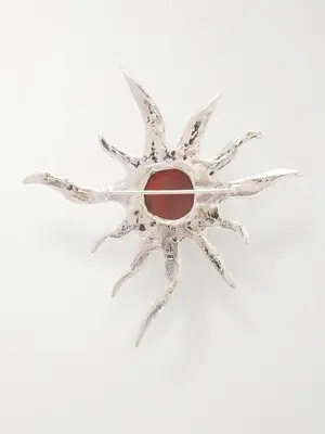 SOPHIE BUHAI Ra And Carnelian Brooch