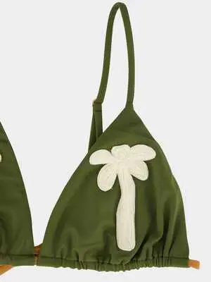 Johanna Ortiz Palms At Sunrise Triangle Bikini Top