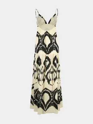 Johanna Ortiz Zea Palm Print Maxi Dress