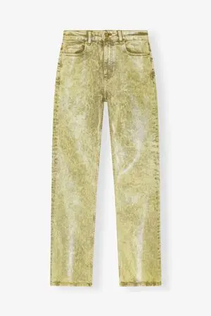 GANNI Straight Leg Jeans - Green