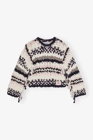 GANNI Striped Hand-knit Sweater - Mixed