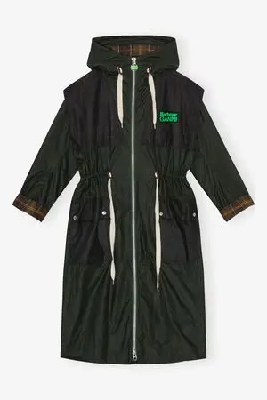 GANNI X Barbour Waxed Parka Jacket