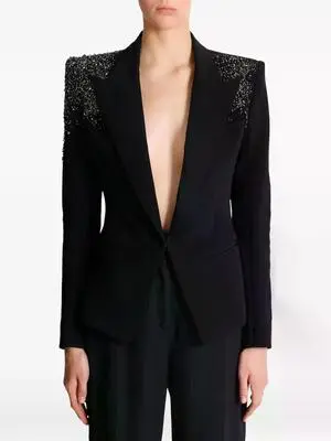 Balmain Embroidered Crepe Jacket