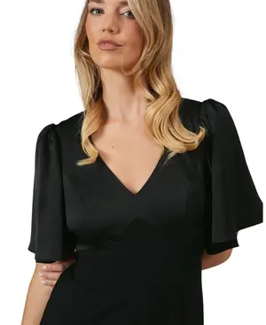 Coast Contrast Satin Bridesmaid Dress
