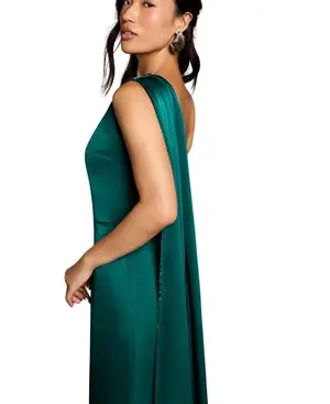 Coast One-shoulder Maxi Dress - Emerald