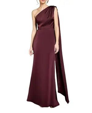 Coast One-shoulder Maxi Dress - Espresso