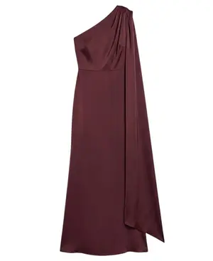 Coast One-shoulder Maxi Dress - Espresso