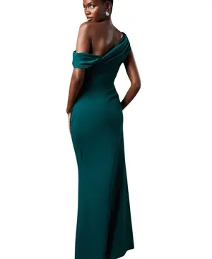 Coast Asymmetrical Neck Maxi Dress