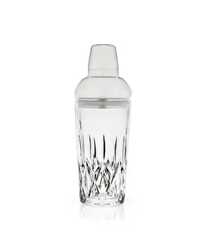 VISKI Admiral Crystal Cocktail Shaker In Stainless Steel - Clear