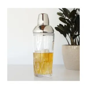 VISKI Admiral Crystal Cocktail Shaker In Stainless Steel