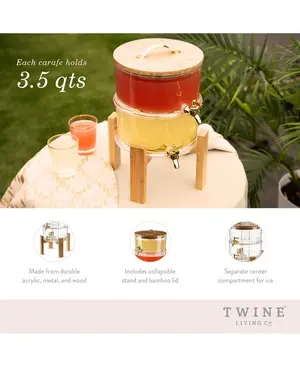 TWINE Outdoor Double Drink Dispenser