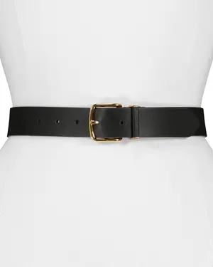 Vince Leather Belt - Black