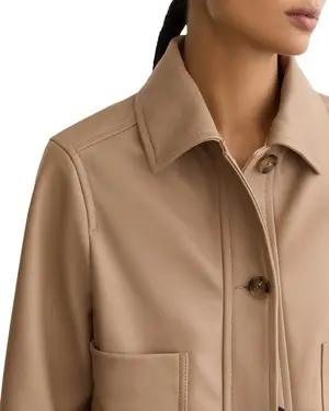 REISS Sonny Leather Jacket