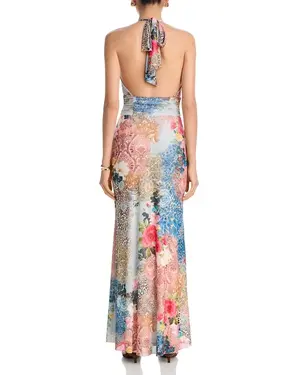 AFRM Anja Maxi Dress - Iris Patch