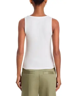 Rag & Bone Knit V Neck Tank - White