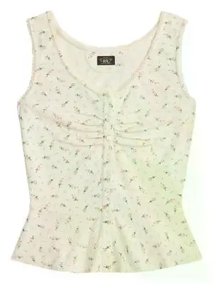 Ralph Lauren Floral Lace-trim Tank Top