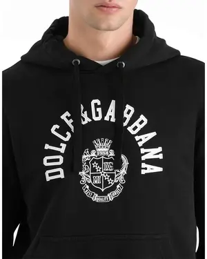 Dolce & Gabbana Logo Emblem Hoodie