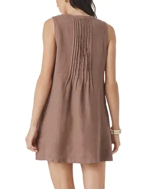 Splendid Stella Linen Mini Dress - Wicker
