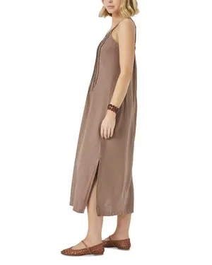 Splendid Stella Linen Pintuck Dress - Wicker