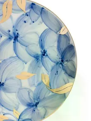 Shanghai Tang Ginger Flower Dinner Plate