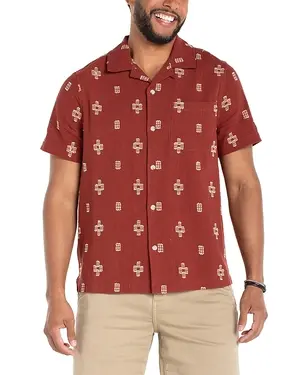 LIVERPOOL Short Sleeve Button Up Camp Shirt